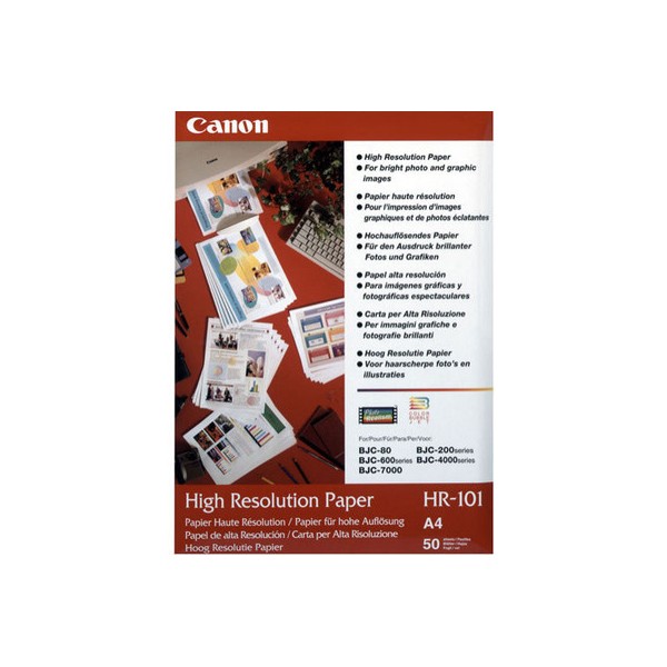 Canon - HR -101 A4 plastifié - Papier haute résolution (50 feuilles)