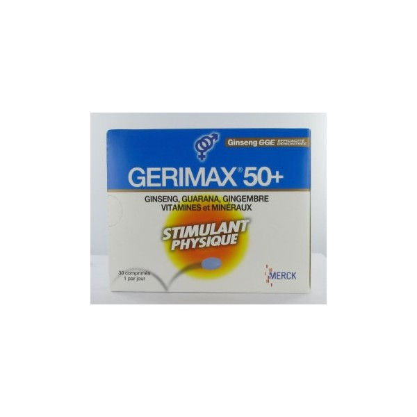 30 tabletlik GERIMAX 50 + kutusu