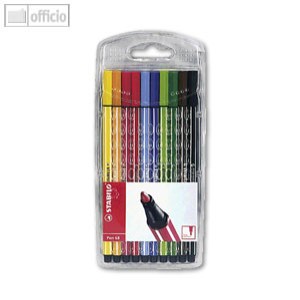 Stabilo Stabilo Staedtler marcador 68 Pluma Estuche con 10 colores