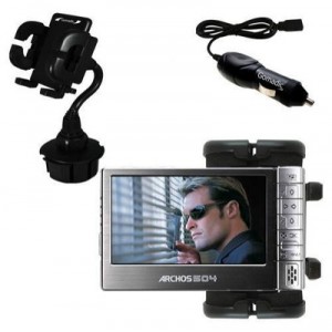 Support porte-gobelet avec chargeur allume cigare Chargeur de batteries ...