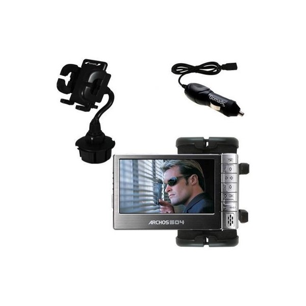 Support porte-gobelet avec chargeur allume cigare Chargeur de batteries ...