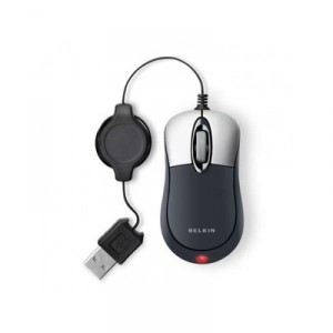 Belkin Mouse/Retractable Mini Silver/Black USB Mouse, Graphic tablets ...