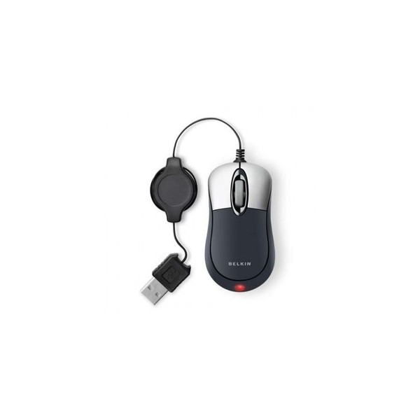 Belkin Mouse/Retractable Mini Silver/Black USB Mouse, Graphic tablets ...
