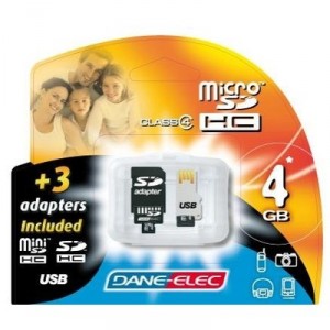 Dane-Elec Dane Elec - Carte mémoire Micro SD 4 en 1 - Adaptateur SD ...