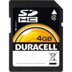 Duracell - DU-SD-4096-C - SDHC Memory Card - Class 4 - 4 GB (DUR0029 ...