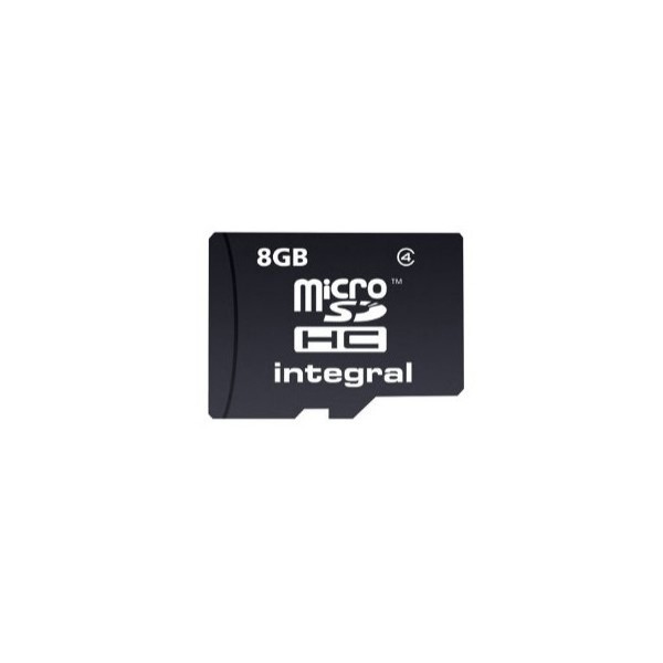 INTEGRAL Micro SD Transflash Card 8GB Class 4 SDHC + Adapter ...