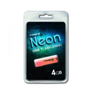 Integral - INFD4GBNEONOR - Neon fluorescent orange - USB 2.0 - USB ...