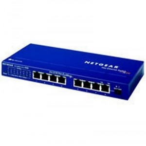 8-port Commutateur Ethernet NetGear ProSafe™ FS108 (0606449037616 ...