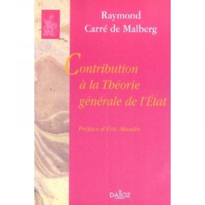Contribución a la teoría general del estado - Raymond Carré de Malberg ...