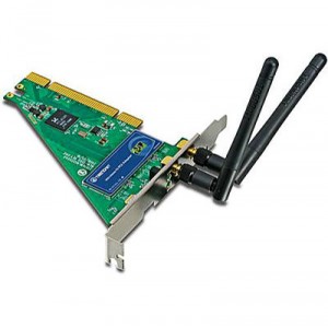 Carte réseau PCI WiFi N Essential /300Mbps Trendnet (TEW-643PI) Pre-802 ...