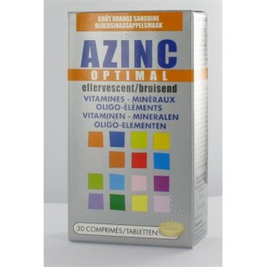 AZINC Optimal goût orange sanguine flacon de 30 comprimés effervescents