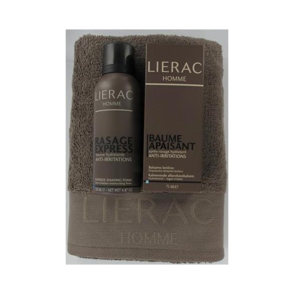 LIERAC Mann Boxset Rasierwasser Balsam 75 ml tube + Schaum rasieren ...